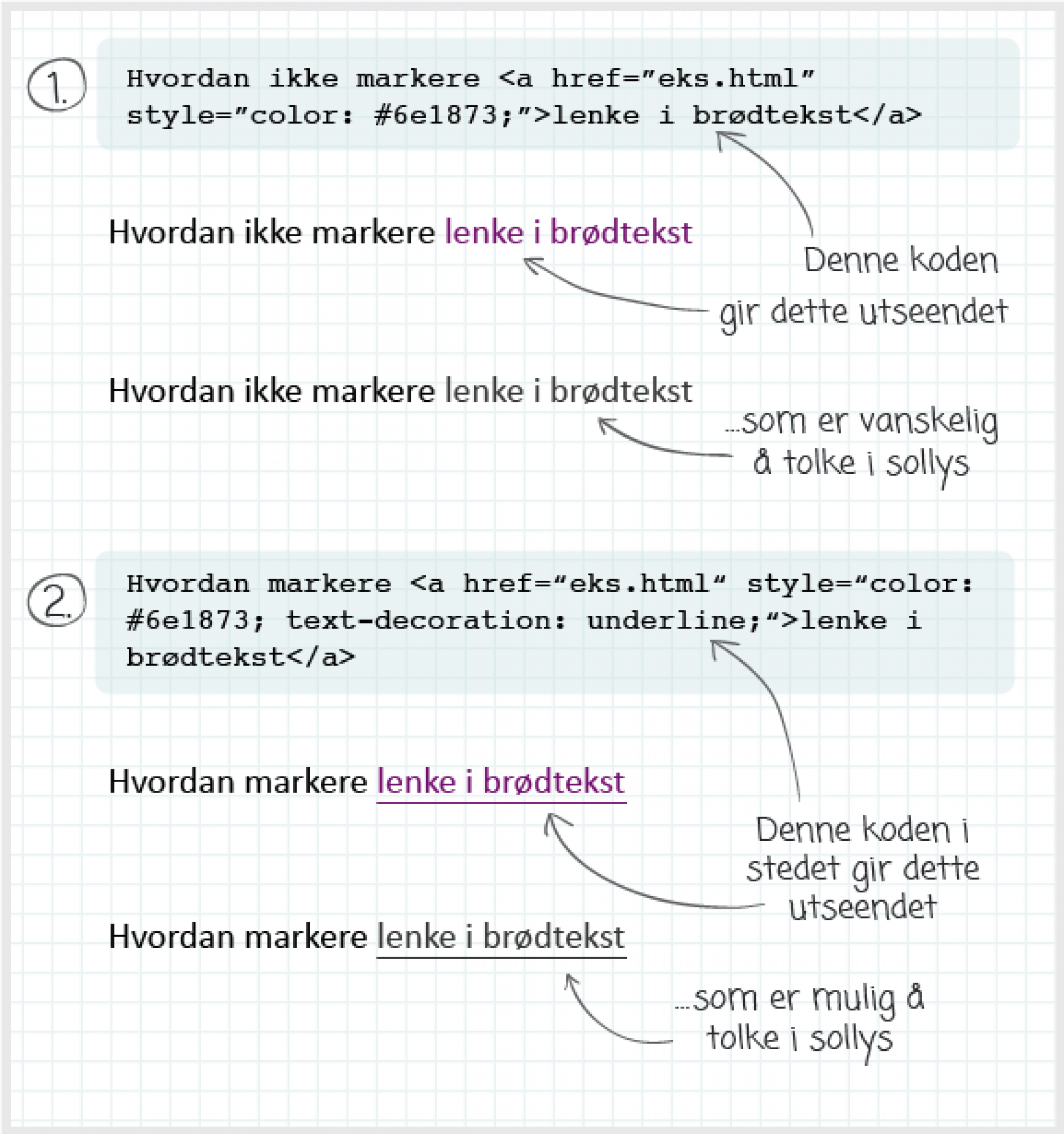Bruk av farger | Tilsynet for universell utforming av ikt
